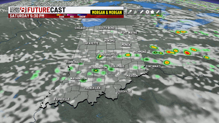 Quiet next few days, more storms late Sunday