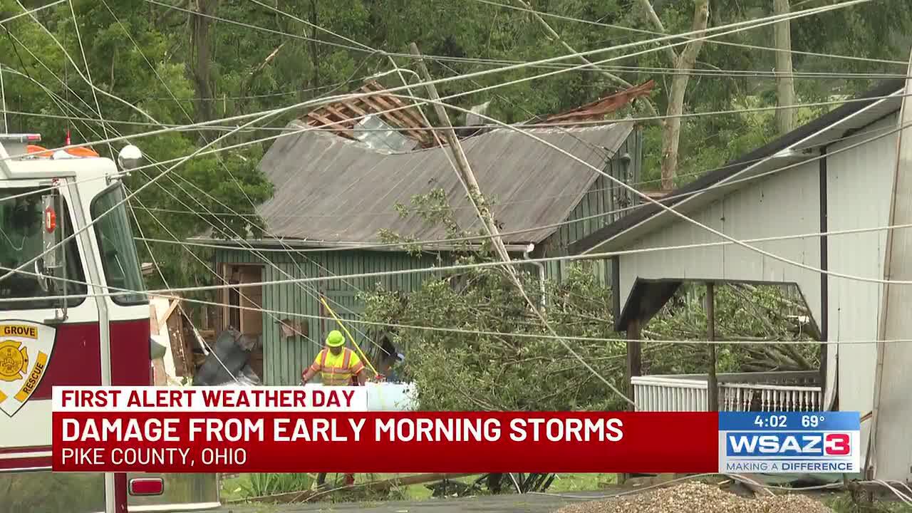Reports of damage after severe weather in Piketon