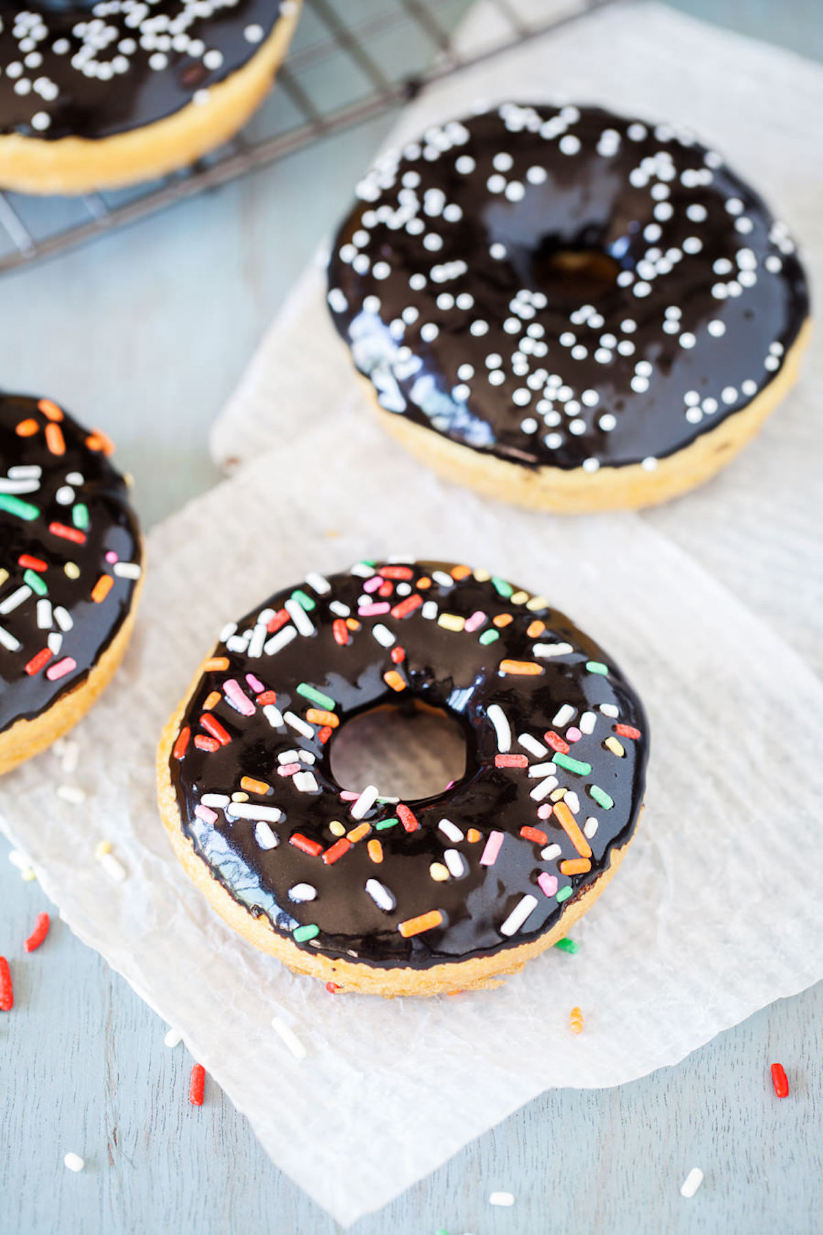 Easy baked donuts with cake mix and homemade glaze