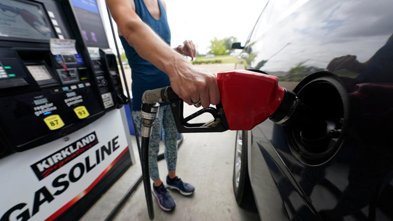 US gas prices dip below $4 for 1st time since March but remain 25% ...