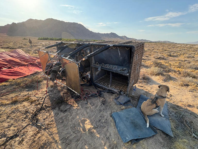 10 people on board as hot air balloon crashes in Nevada, 1 critically hurt