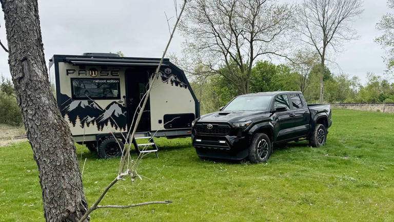 This compact off-road camper has two kitchens and a full bathroom