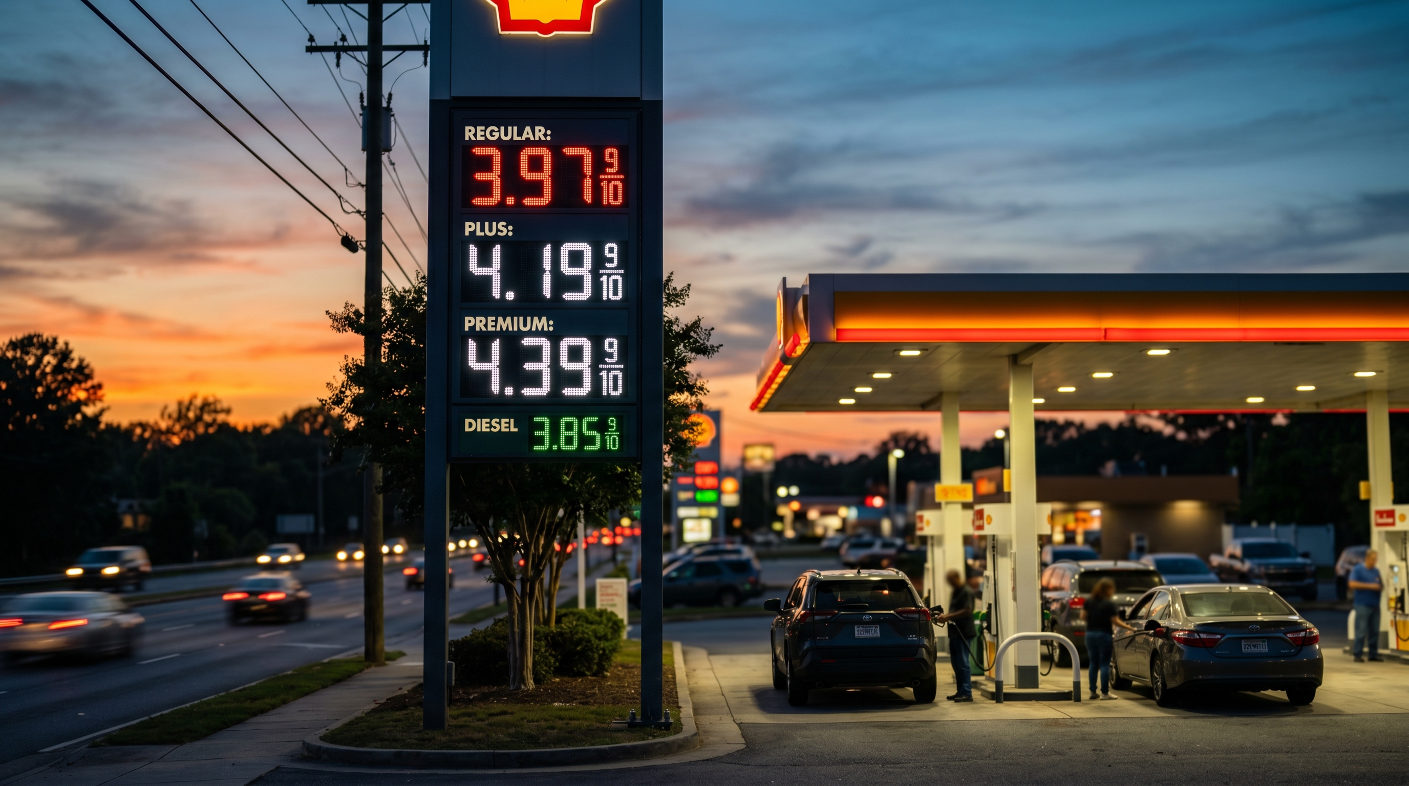 Gas hit $3.99 a gallon but the rockets and feathers effect means slow ...