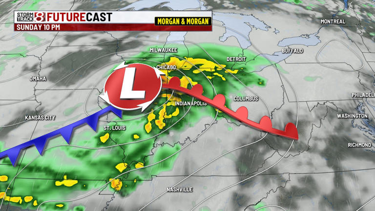 Quiet next few days, more storms late Sunday