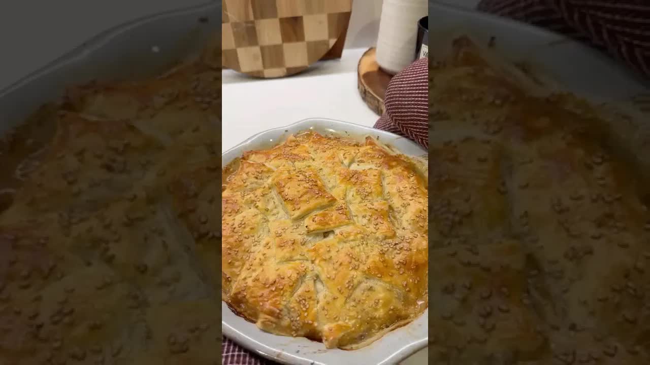 Bengali girl making Thanksgiving pot pie!