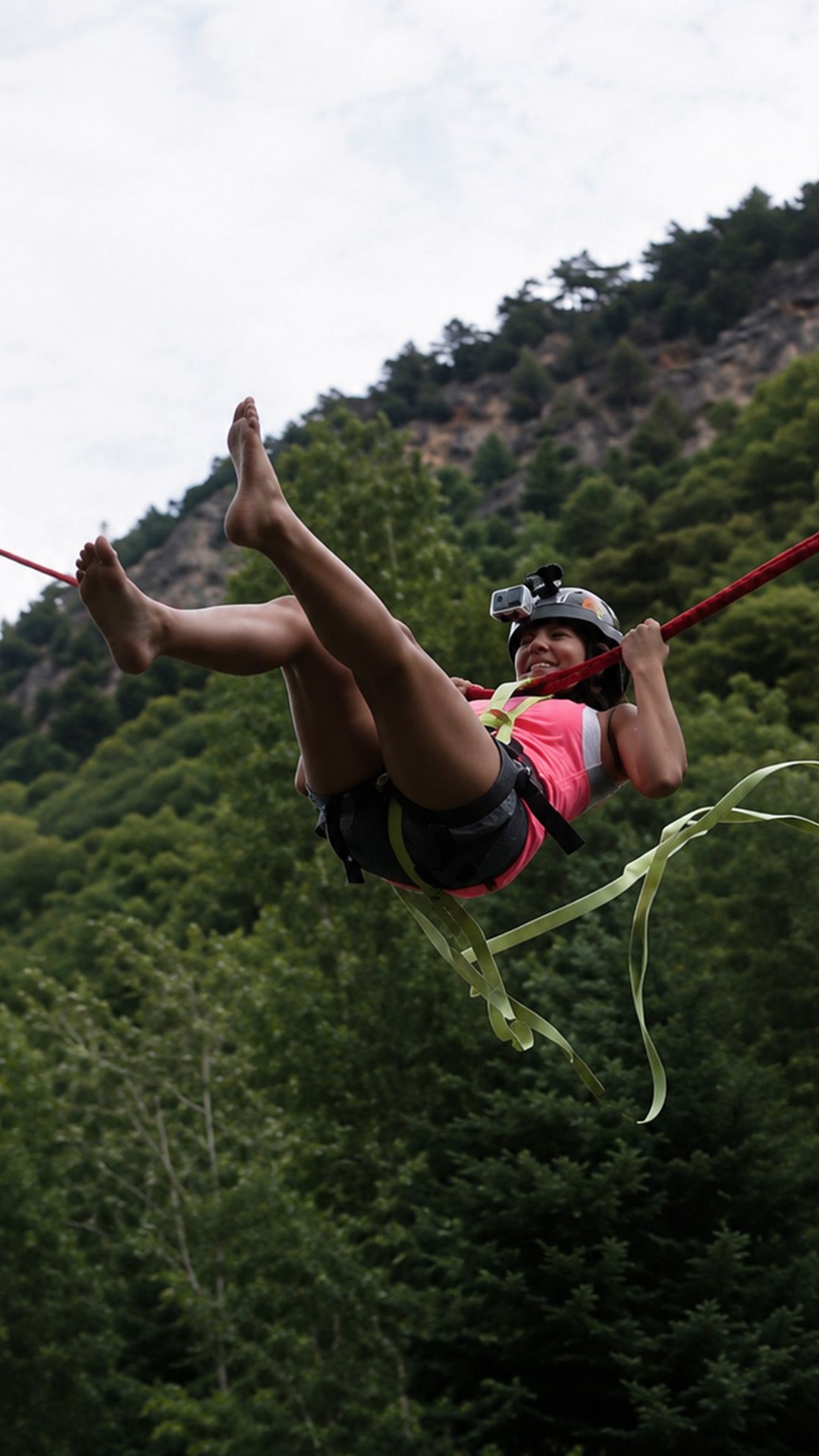 How far can a giant human slingshot launch someone?