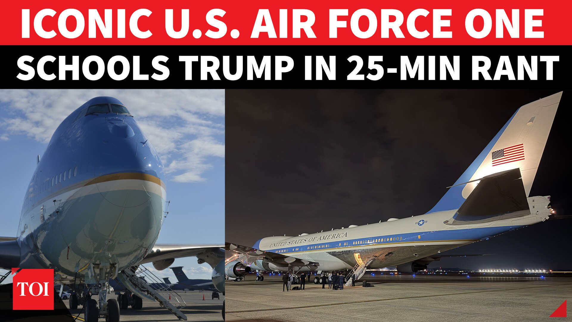 'Air Force One over?': White House drops shock message on presidential ...