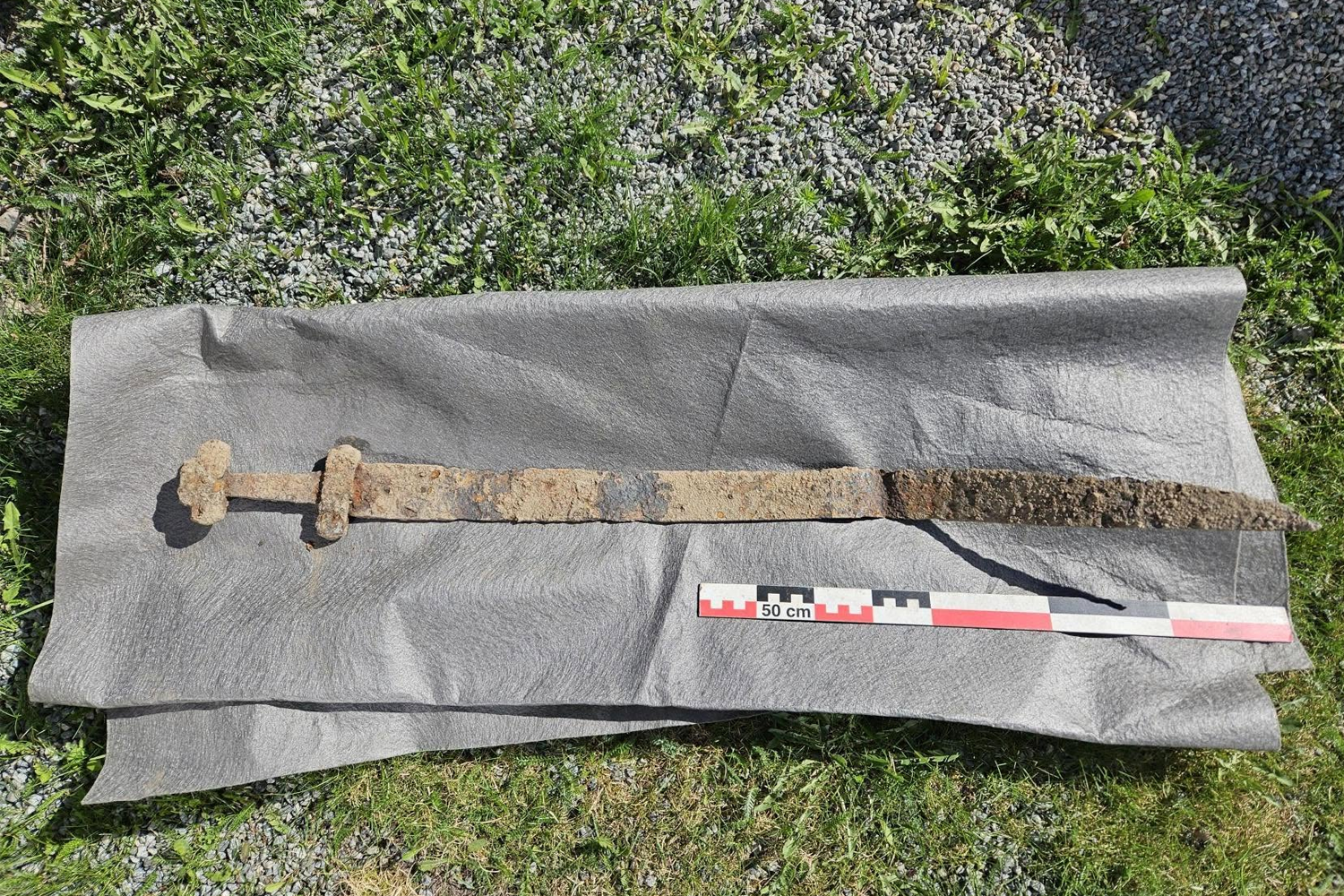 A 6-year-old boy spotted something sticking out of the ground in a ...