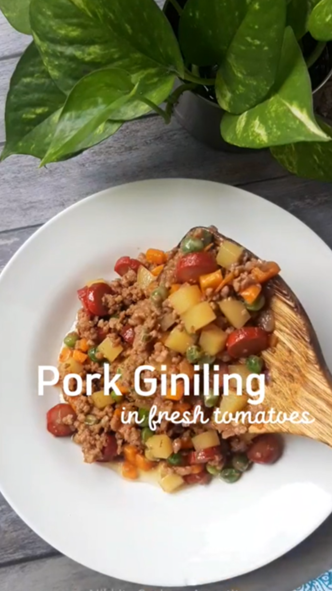 This pork giniling with fresh tomatoes is pure comfort food