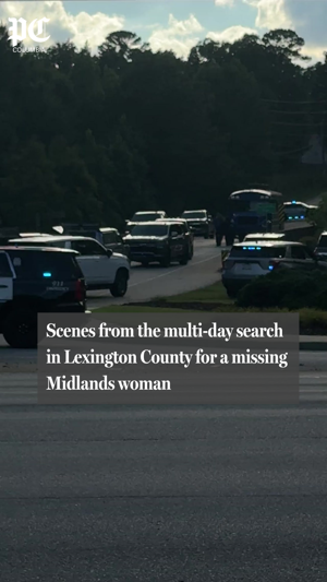 Scenes from the search for a missing Midlands woman