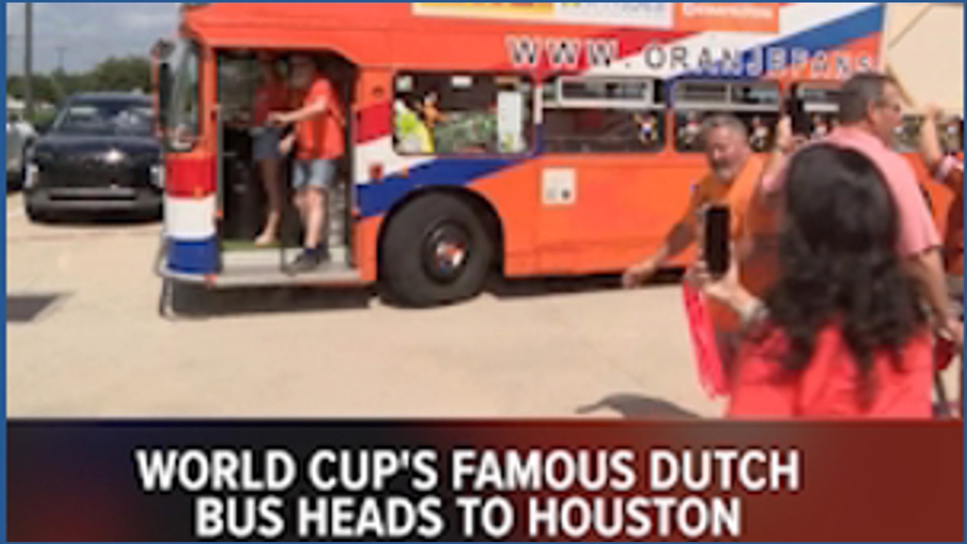 World Cup's famous Dutch bus heads to Houston