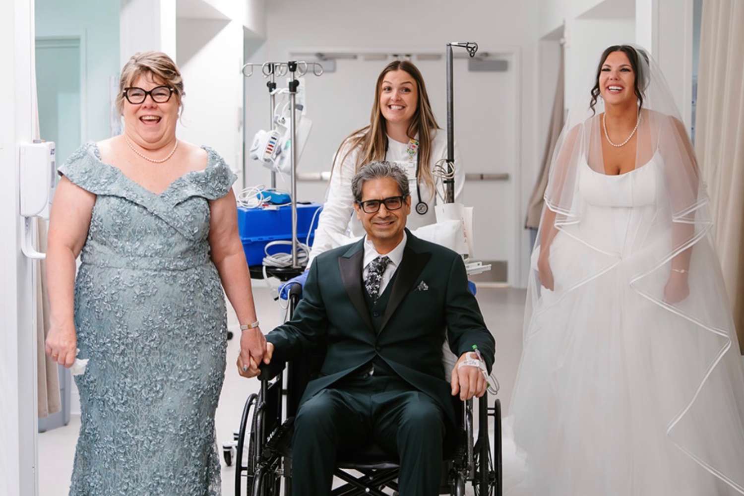 Dad walks daughter down the aisle at Cleveland Clinic after emergency ...
