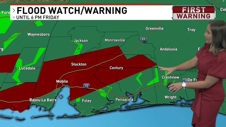 Flooding possible as storms hit Northwest Florida and Southwest Alabama
