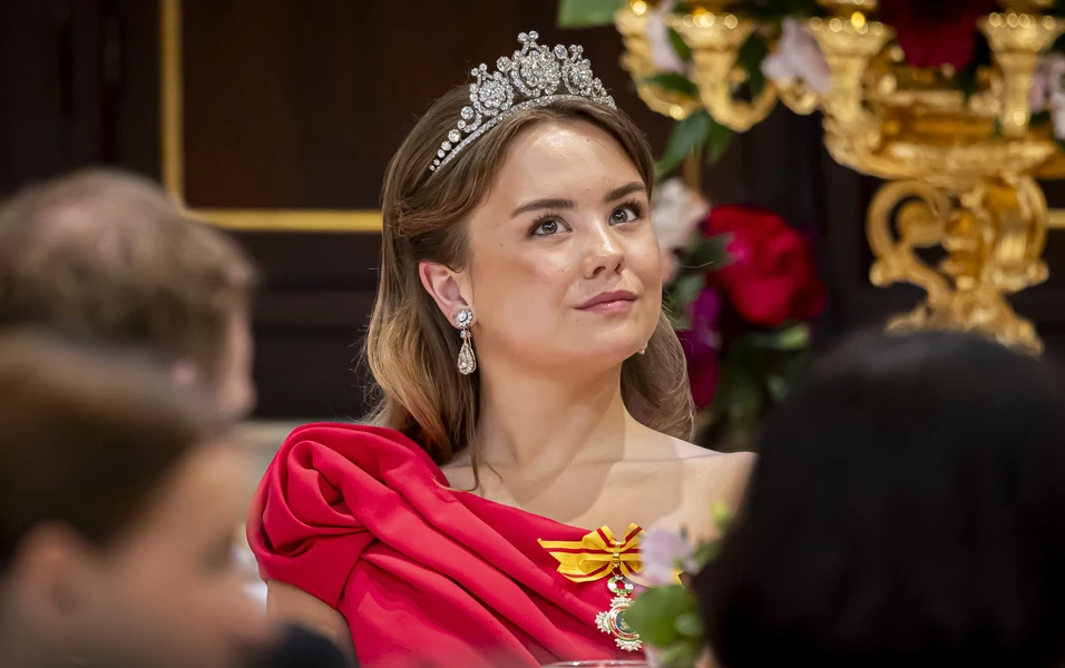Princess Ariane debuts tiara at Japanese state banquet