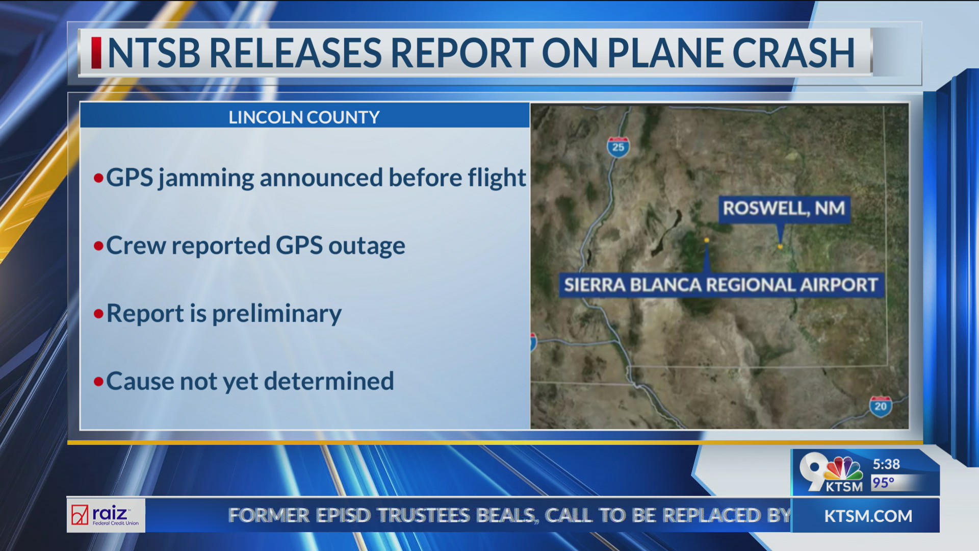 Military GPS jamming cited in deadly medical plane crash near Ruidoso