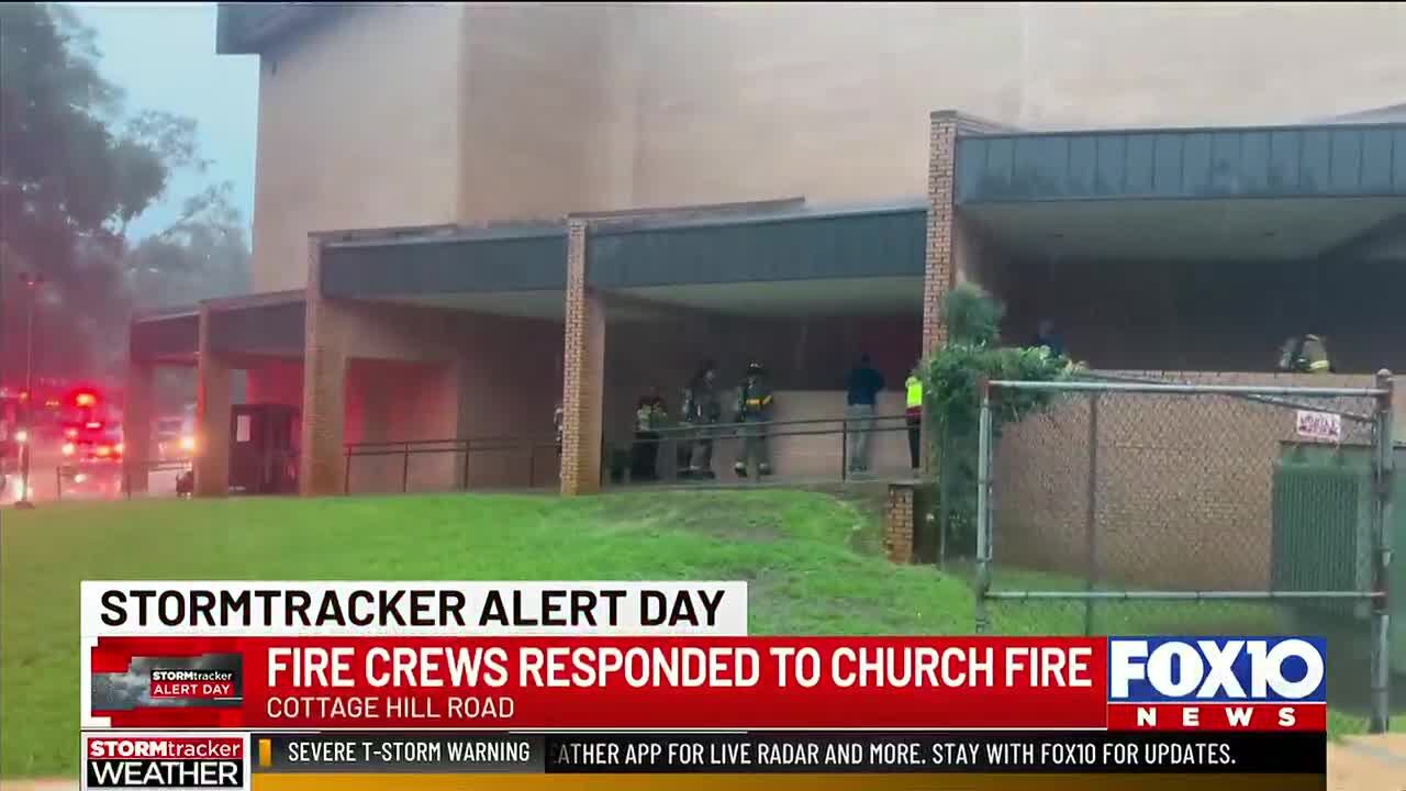 Fire crews extinguish small blaze at Cottage Hill Baptist
