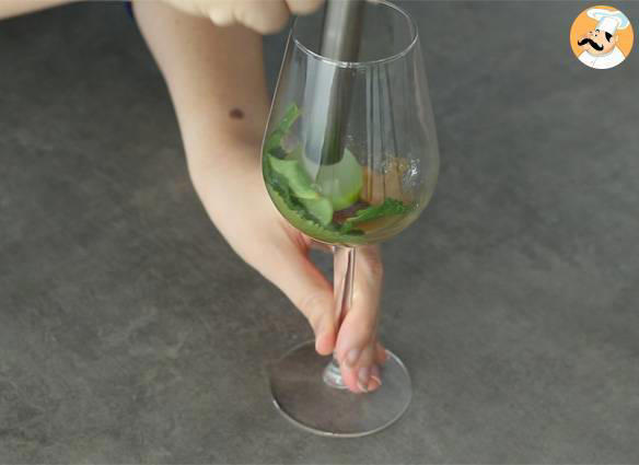 Mojito royal con champán