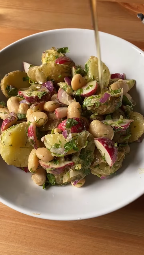 Healthy potato and butter bean salad for any occasion