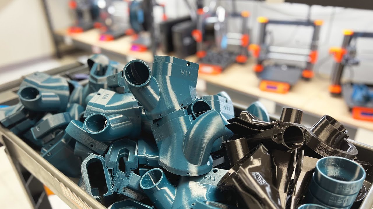 I built a massive 3D print farm! 🚀