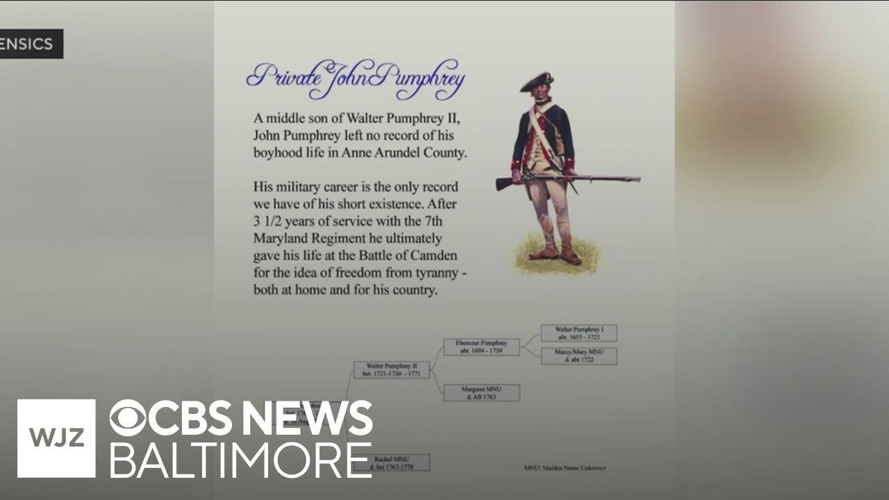 American Revolutionary soldier from Maryland identified using forensic ...