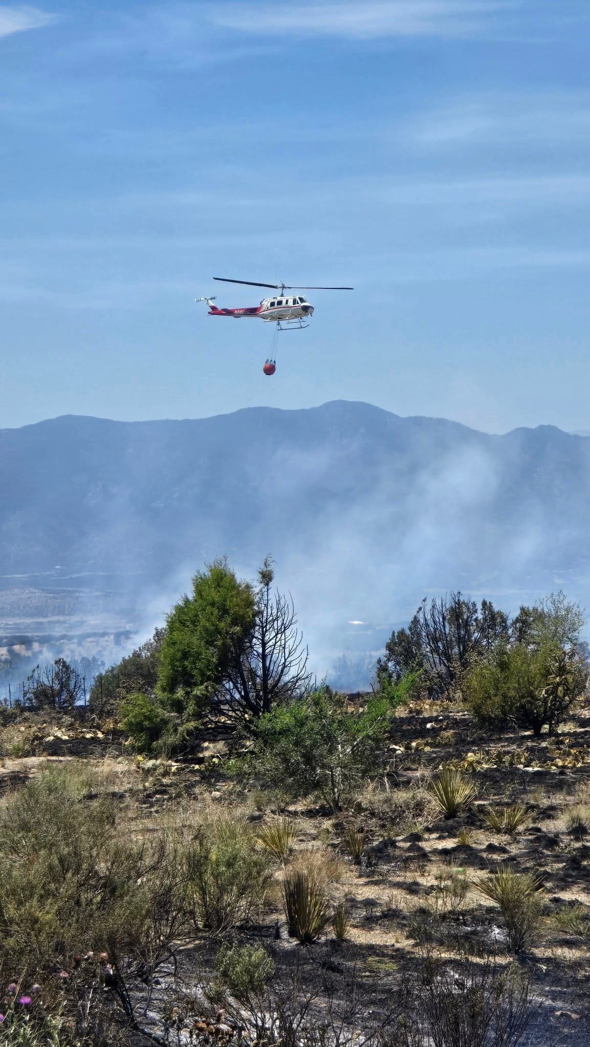 Firefighting helicopter that caught fire is back in action for KO Fire