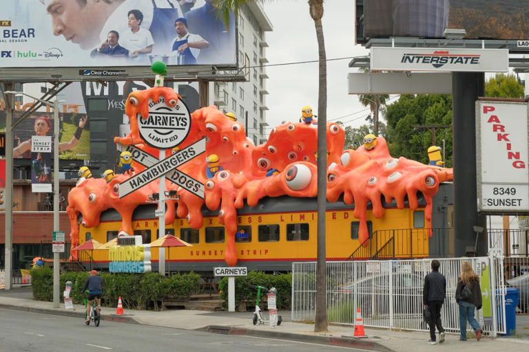 Minions and 'slime monster' take over iconic Carney’s train restaurant ...