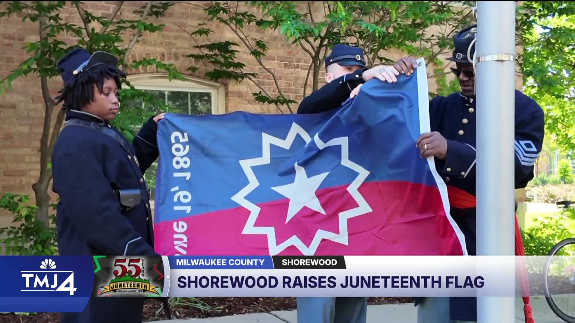 Shorewood raises Juneteenth flag as Milwaukee County's only ...