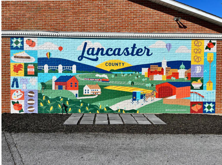 Discover Lancaster unveils new mural showcasing Lancaster County icons
