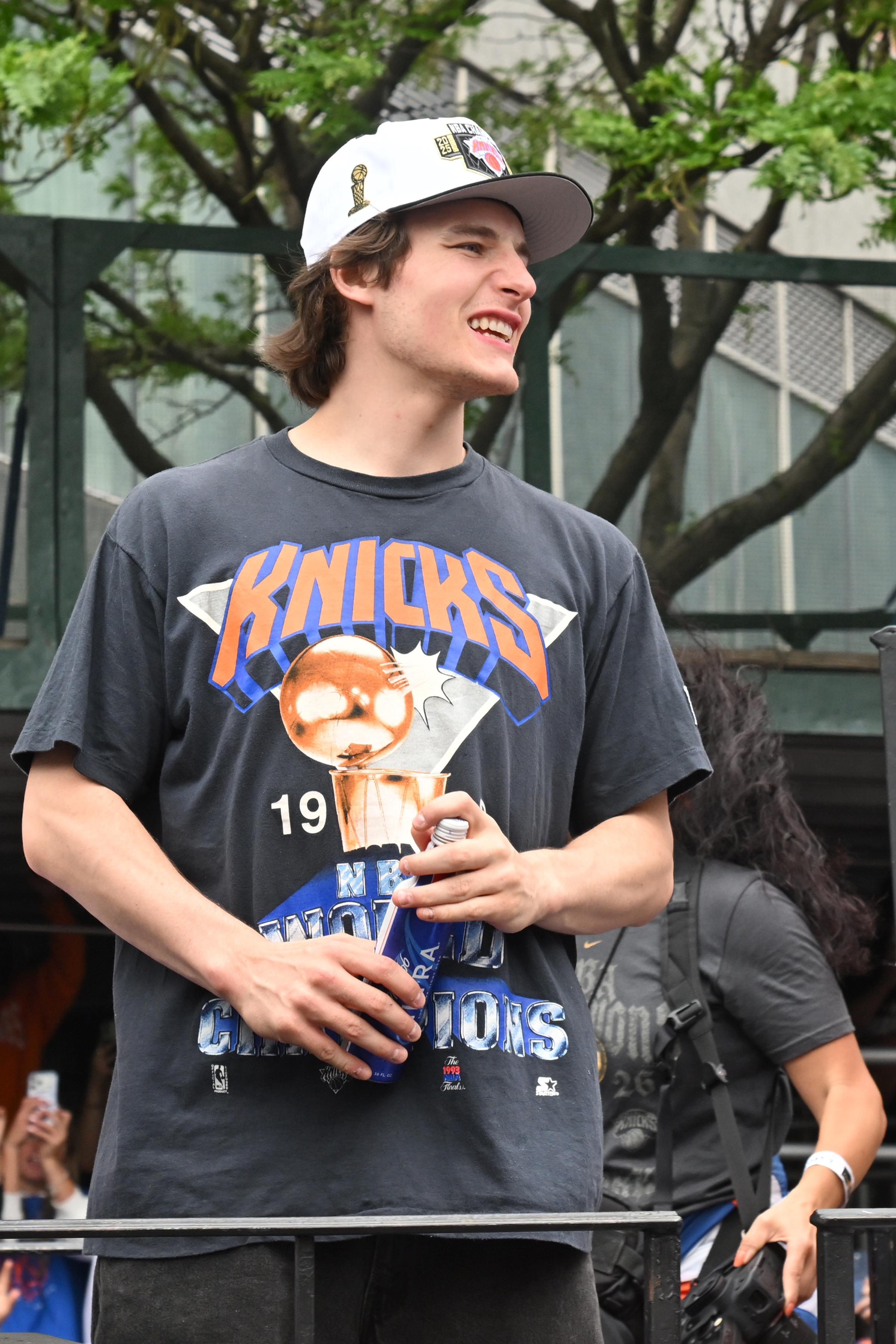 Tyler Kolek almost got arrested at the Knicks parade