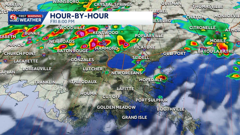 Alert day Friday: Flood risk upgraded in Louisiana and Mississippi