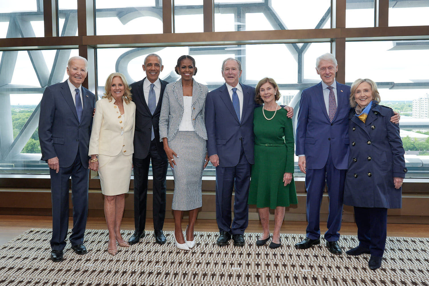 George W Bush and Michelle Obama have sweet reunion, complete with a ...