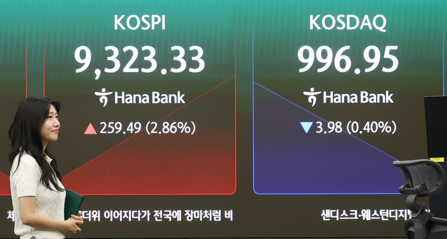 '고공행진' 코스피 9300선 돌파…'280만닉스' 찍었다
