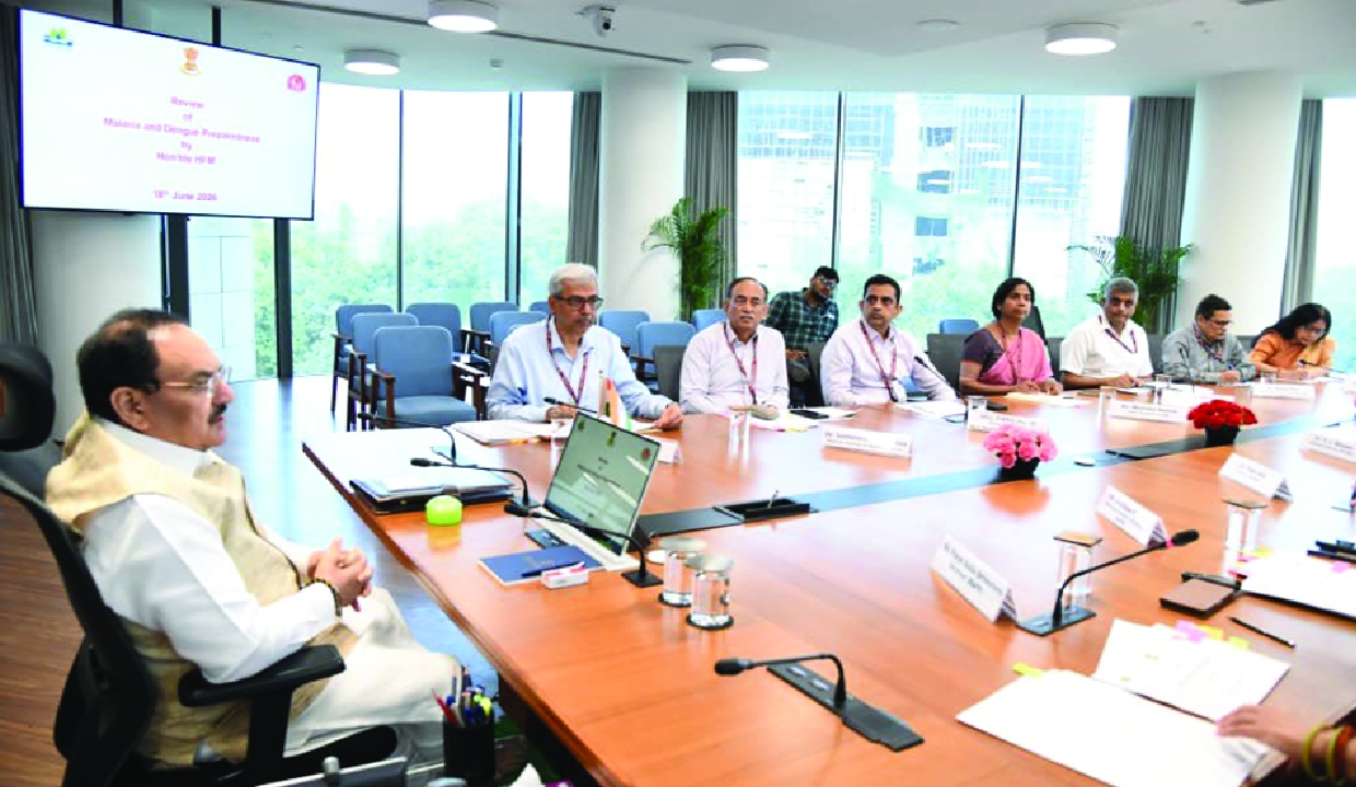 Nadda reviews dengue, malaria preparedness ahead of monsoon season