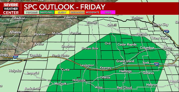 Weather alert day issued for Saturday severe storm risk