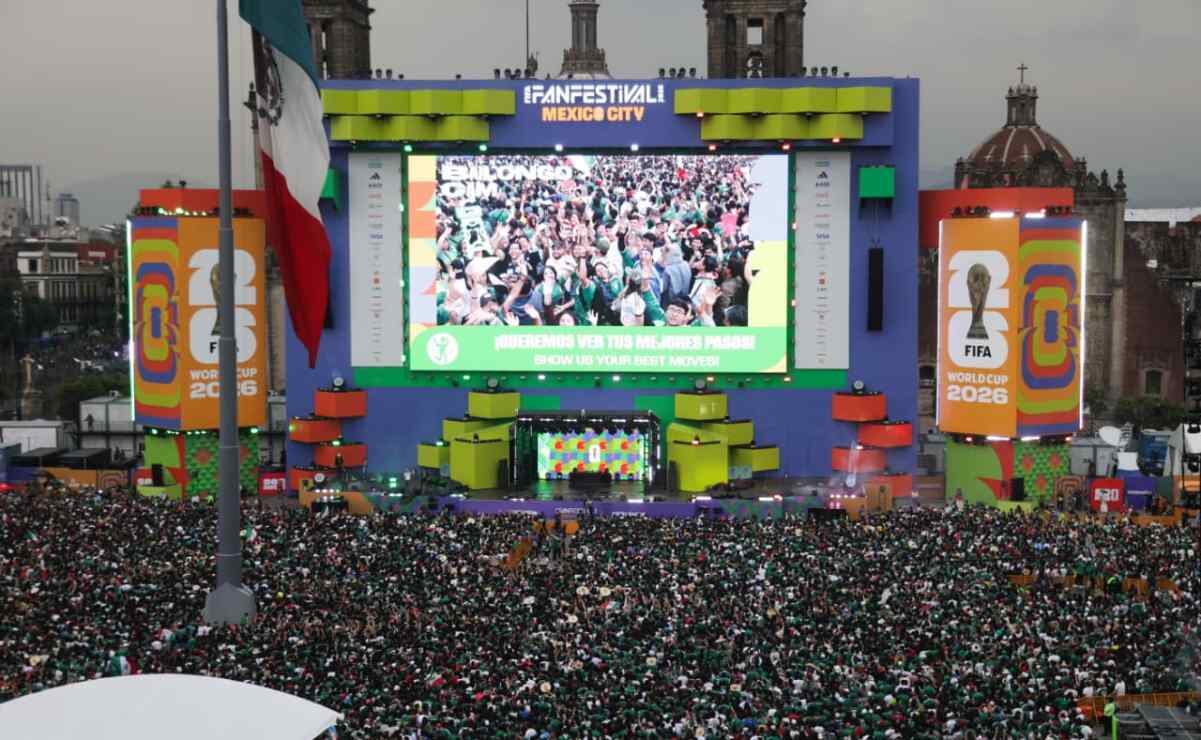 170 mil personas asisten al Fan Fest del Zócalo y calles del Centro ...