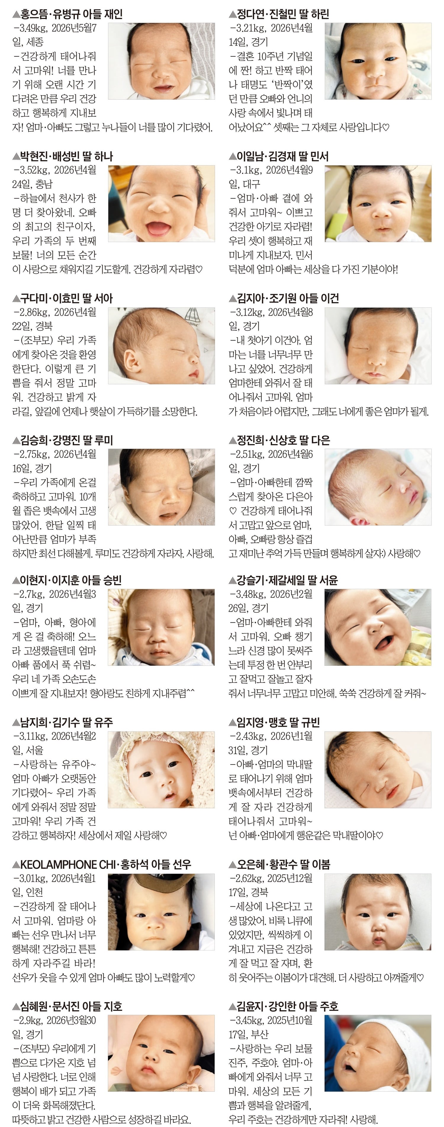 Hong Eutteum and Yoo Byung-kyu welcome Son Jae-in with birth ...