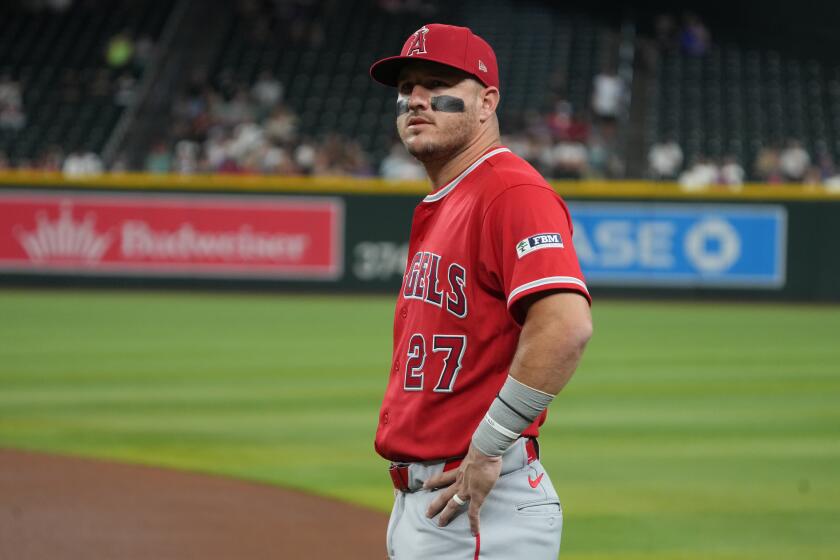 Angels put Mike Trout on injured list because of strained hamstring