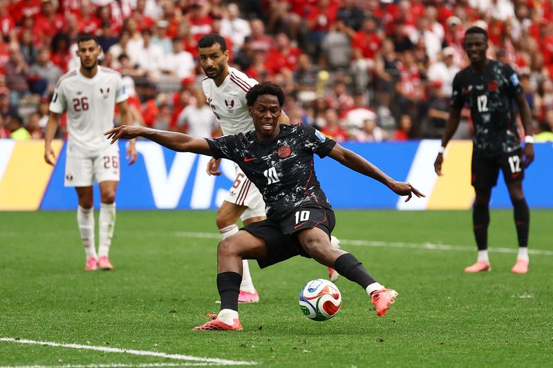 Soccer-David hat-trick as Canada crush nine-man Qatar 6-0 to earn first ...