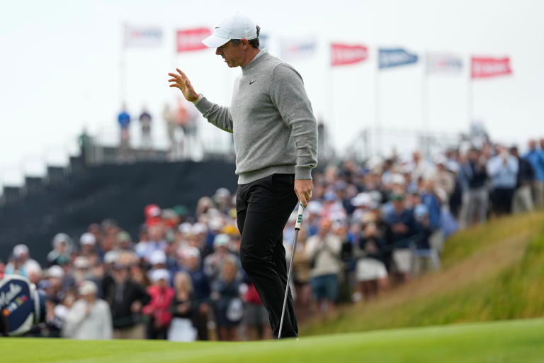Rory McIlroy's up and down day: Making eagle and scrambling for par to ...