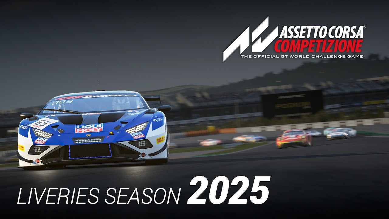Assetto Corsa Competizione 2025 liveries pack now available on consoles