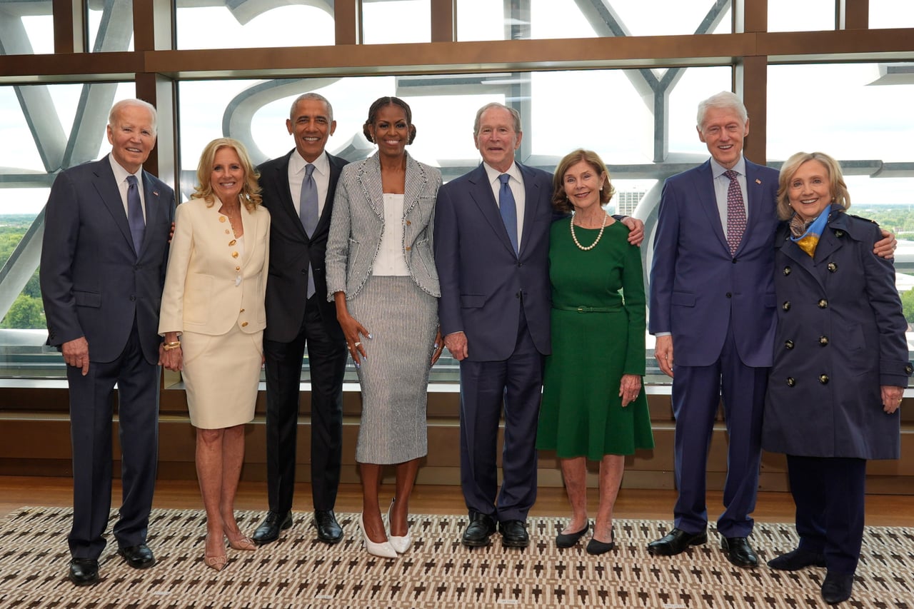 Obama, Clinton and Bush reunite as Tom Hanks, Jennifer Hudson and Oprah ...