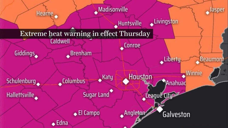 Houston under excessive heat warning as heat index could reach 114 degrees