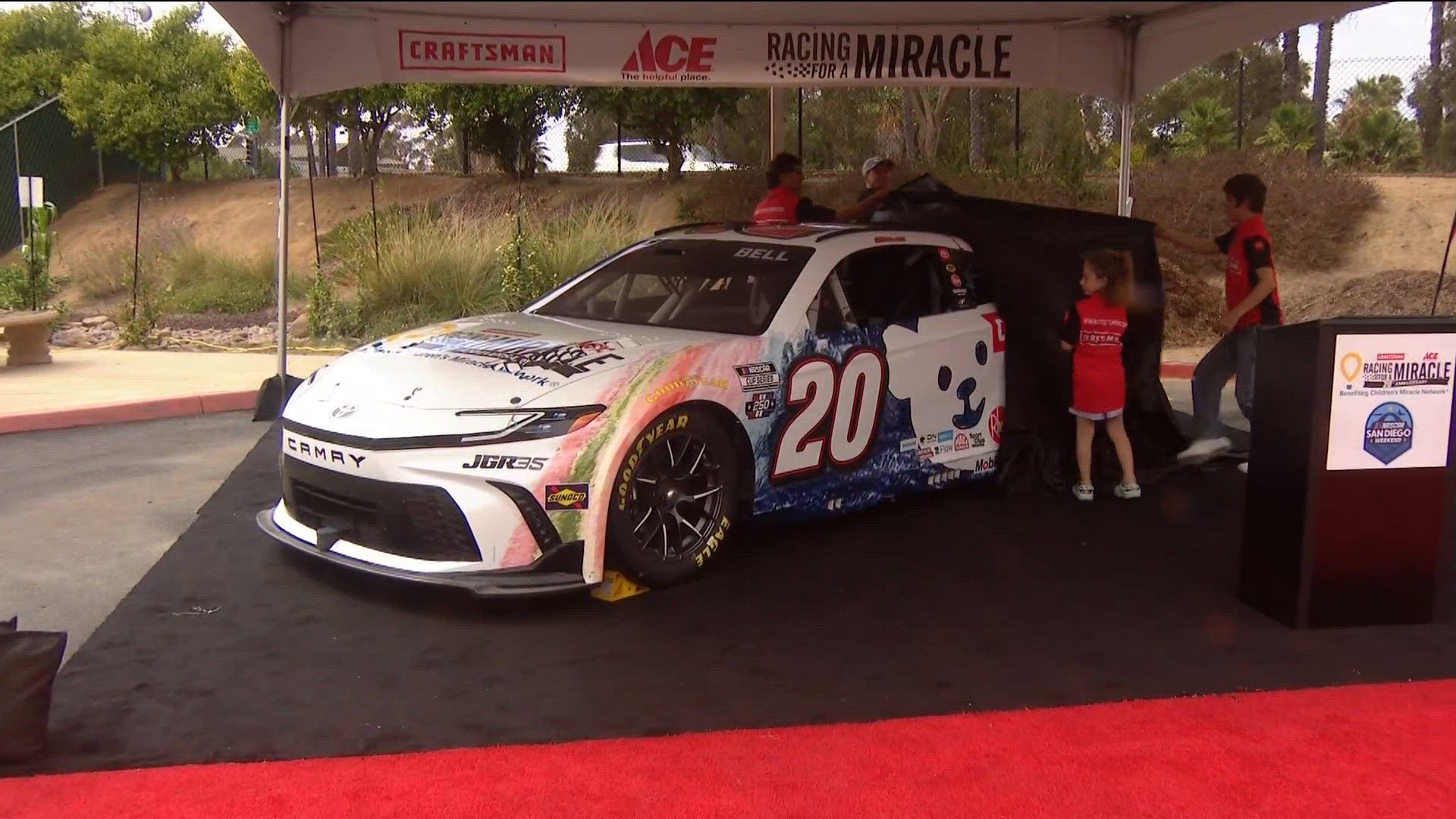 Custom NASCAR wrap designed by Rady Children's patients unveiled ahead ...