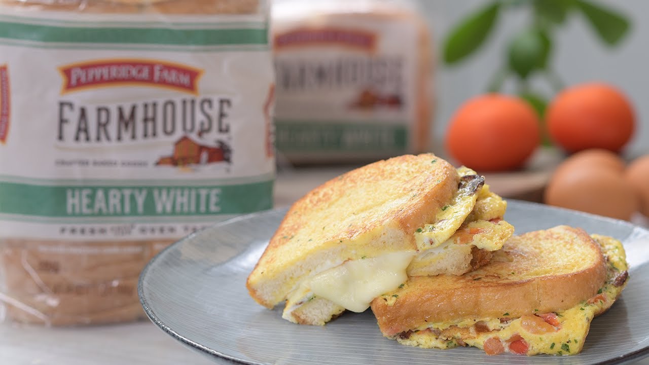 Quick and easy omelette sandwich hack tutorial with @Pepperidge Farm ...
