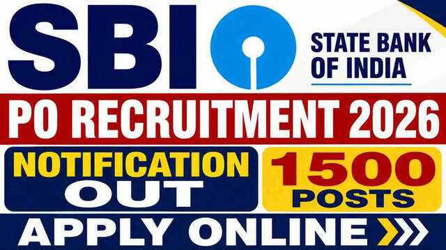 SBI recruitment 2026: Apply online for 1500 probationary officer positions