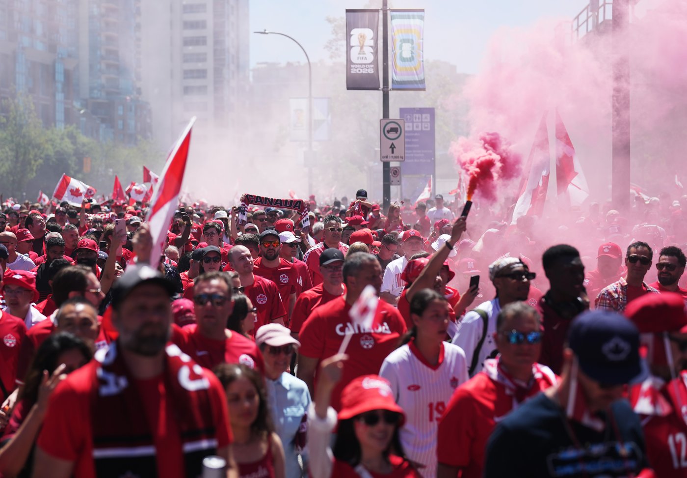 World Cup fans in Vancouver painting the town red after Canada gorges ...