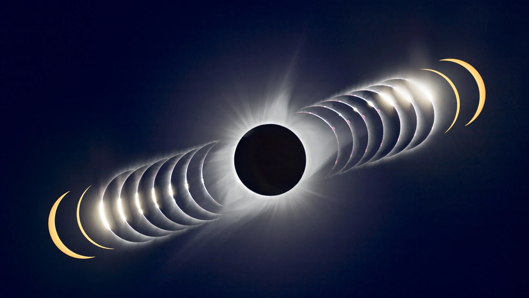 August 2026 total solar eclipse and sunset views