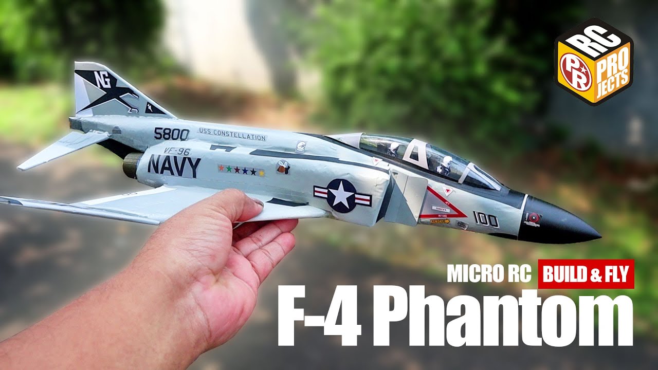 I built an F-4 Phantom micro RC plane from foam
