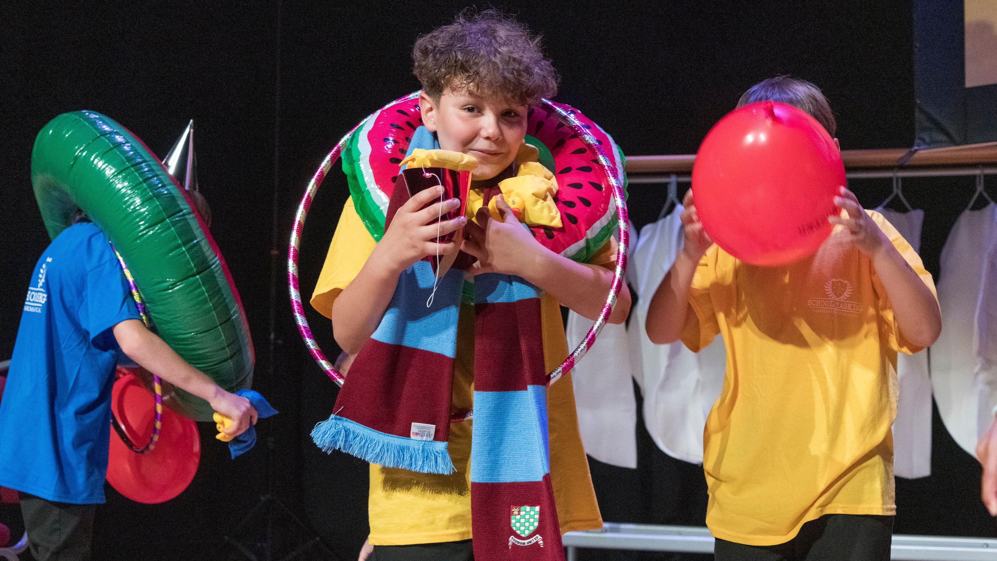 Pupils compete in Alex Horne's tasking competition