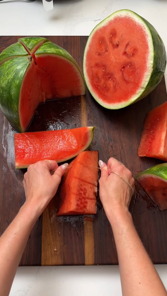Safest way to cut your watermelon